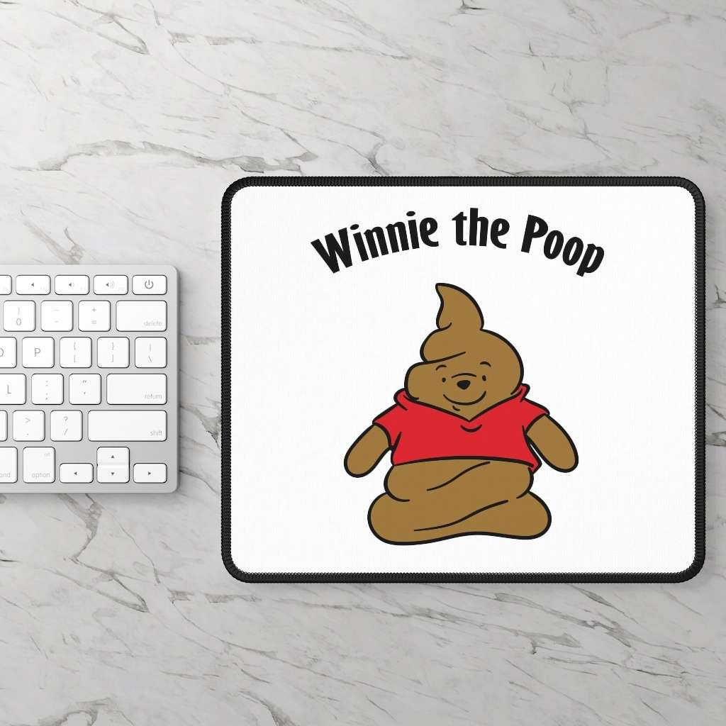 Funny Gaming Mousepad – Winnie the Poop | FunnyDesigns.com